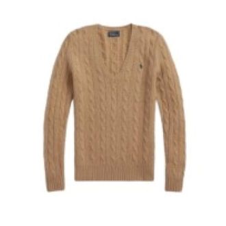 Polo Ralph Lauren Femme, Pulls, Beige, Taille: 38 FR V-neck Tricots