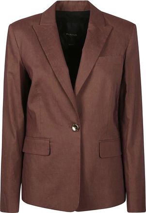 Pinko Pinko, Femme, Vestes, Brun, Taille: 36 FR Freda Jacket