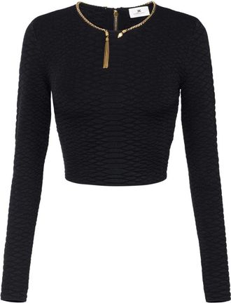Elisabetta Franchi Damen, Strickwaren, Schwarzk, XSGr&ouml;&szlig;e