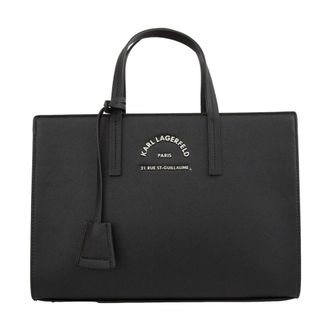 Karl Lagerfeld Femme, Sacs, Noir, Taille: ONE Size rsg metal md top handle Nero