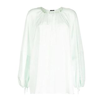 Joseph L&auml;ssige beige Seidenbluse - - Blouses & Shirts - Damen - Gr&uuml;n - L