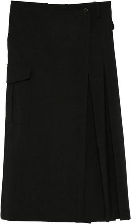 P.A.R.O.S.H. P. A.R. O.S. H. Jupe Midi - Marron Foncé