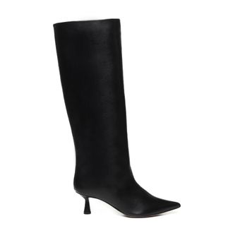 Giuliano Galiano Schwarze Wildlederstiefel mit Spitzer Spitze - - Shoes - Damen - Schwarzk - 39 EU
