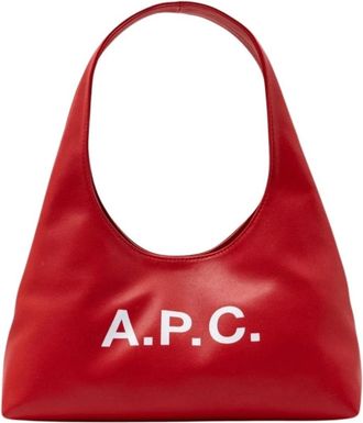 A.P.C. Ninon Schultertasche - - Bags - Damen - Rot - ONE SIZE