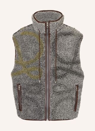 Loewe Teddyfell-Weste grau