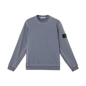 Stone Island Homme, Sweatshirts et sweats &agrave; capuche, Bleu, Taille: L Vintage Crewneck SweaT-shirt