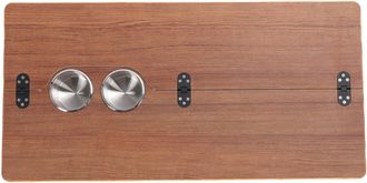 Bediffer Asixxsix Klappbare RV-Tischplatte 31,49 X 15,74 Zoll mit 2 Edelstahl-Getränkehaltern, Massivholz für Boote und Yachten, Glatte Oberfläche, Einfache Re