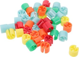 BESPORTBLE 150 St&uuml;ck Kleiderb&uuml;gel Gr&ouml;&szlig;enringe aus Kunststoff Farbige Runde Kleiderb&uuml;gel Marker Gr&ouml;&szlig;enetiketten f&uuml;r Kleiderschrank Organizer Platzsparend und Scho