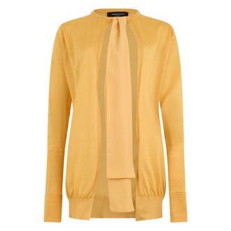 Fabiana Filippi Femme, Pulls, Jaune, Taille: 42 FR Fine-knit Cardigan