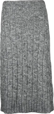 Max Mara Femme, Jupes, Gris, Taille: 36 FR Longuette