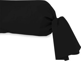 Soleil d'Ocre Kissenbezug aus Baumwolle 57 F&auml;den 45x205 cm UNI Schwarz