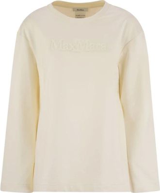 Max Mara Femme, Tops, Blanc, Taille: 38 FR Long Sleeve Hauts