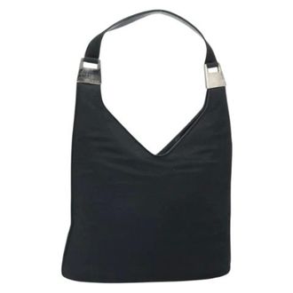 Gucci Sac bandouli&egrave;re en nylon Pre-owned - Femme - Pre-owned - Noir - Taille: ONE Size