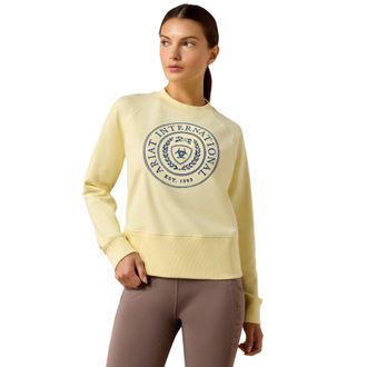 Ariat Womens Martine Sweatshirt Long Sleeve in Flan, Size X-Small, by Ariat