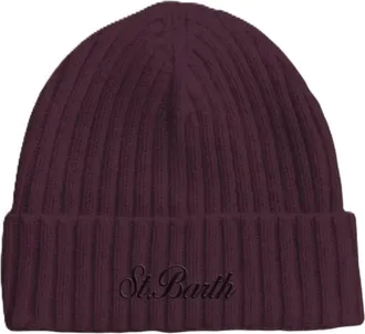 MC2 Saint Barth Bonnet en laine Wengen - Homme - Accessoires - Rouge - Taille: ONE Size