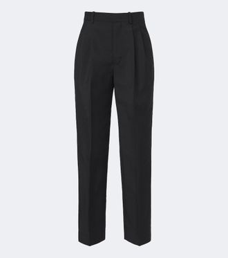 Jil Sander Gerade Hose aus Wolle und Mohair