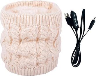 Generico &Eacute;charpe Chauffante Homme - Cache-Cou Tricot&eacute; Aliment&eacute; par USB, Contr&ocirc;le de la Temp&eacute;rature &agrave; Trois Niveaux, Polyester Acrylique Doux, Enveloppe Chauffa