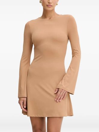 Silvian Heach Midikleid mit langen &Auml;rmeln - Nude