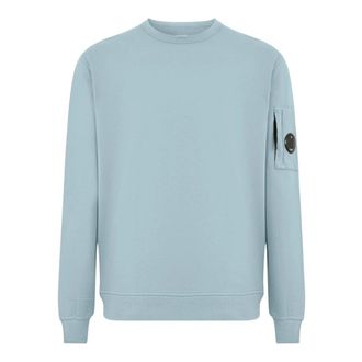 C.P. Company C.p. Company, Homme, Sweatshirts et sweats &agrave; capuche, Bleu, Taille: M SweaT-shirt avec logo