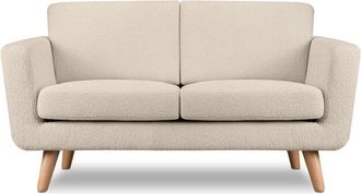 Konsimo Schlafsofa mit Armlehnen tagio, Creme, Stoff, Scandinavian, 153x80x84 cm - Konsimo