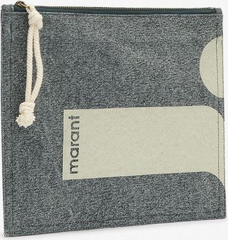 Isabel Marant Pochette Netia - Femme - Noir D&eacute;lav&eacute; - Isabel Marant