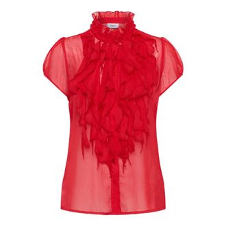 Saint Tropez Blouses & Chemises - Femme - Blouses et Chemises - Rouge - Taille: 42 FR