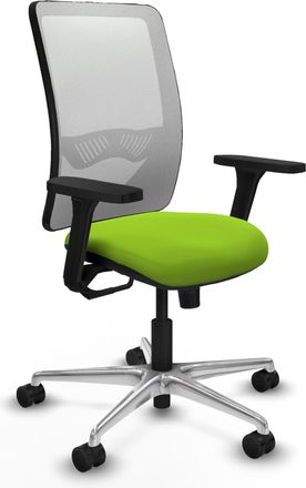 Piqueras y Crespo B&uuml;rostuhl Zulema mit 3D-Armlehnen, h&ouml;henverstellbare Lendenwirbelst&uuml;tze, ausgestattet mit Sincro 3 Positionen und Schneideschaum, Wei&szlig;/Pistazie