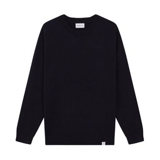 Nowadays Rundhals-Strickware - - Knitwear - Herren - Blau - 2XL