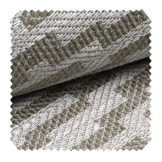 Novely exquisit ATTRACTO Polsterstoff im Leinen-Naturlook - Schwer Entz&uuml;ndbarer M&ouml;belstoff mit Aztekenmuster - Pflegeleichte Meterware 1lfm | Farbe: 06 Braun