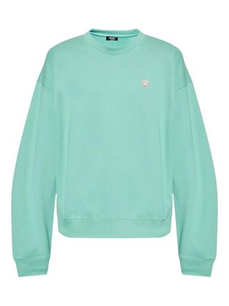 Versace sweat à logo brodé - Vert