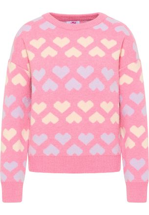 Mymo Strickpullover Damen Rosa