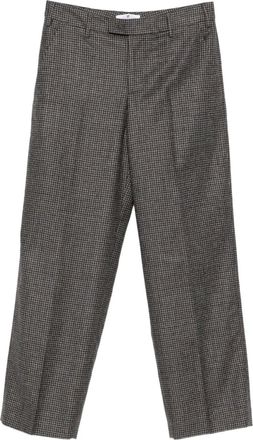 Pantaloni Torino Karierte Straight-Leg-Hose - Braun