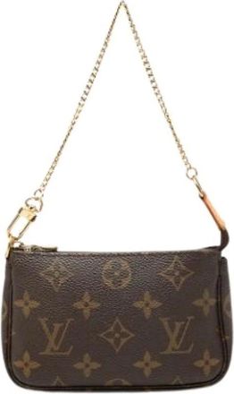 Louis Vuitton Mini Pochette Accessoires Pre-owned - Femme - Pre-owned - Brun - Taille: ONE Size