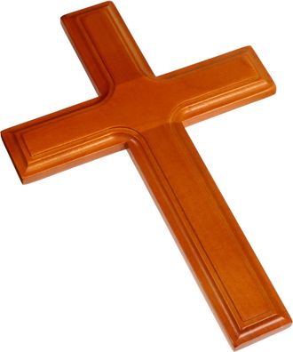Valiclud Delikates Hölzernes Kreuz Dekoanhänger Solides Holz Handgefertigt Katholisches Kreuz zum Aufhängen Religiöse Dekoration für Wand Langlebig und Glatt P