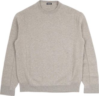 Ermenegildo Zegna Rundhalspullover - - Knitwear - Herren - Beige - M