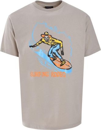 Mauna Kea Surfing Rodeo T-Shirt - Nude