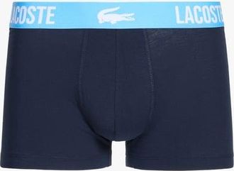 Lacoste Lot de trois boxers en coton m&eacute;lang&eacute;