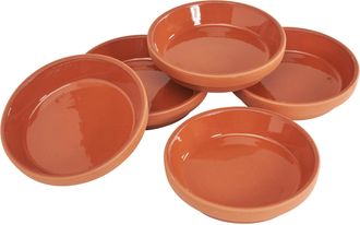 VBS Terrakotta-Unterteller Innen-Ø 5-12 cm zur Auswahl Untersetzer Tontöpfe Innen-Ø 8,5 cm, 5 Stück