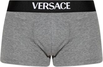 Versace Homme, Sous-v&ecirc;tements, Gris, Taille: 3XL Logo Boxer Briefs
