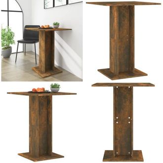 vidaXL Bistrotisch Räuchereiche 60x60x75 cm Holzwerkstoff - Esstisch - Bistrotisch - Holzmöbel - Wohnzimmertisch - Kücheninsel - Home & Living
