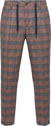 Baldinini Pantalon &agrave; carreaux - Homme - Pantalons - Rouge - Taille: M