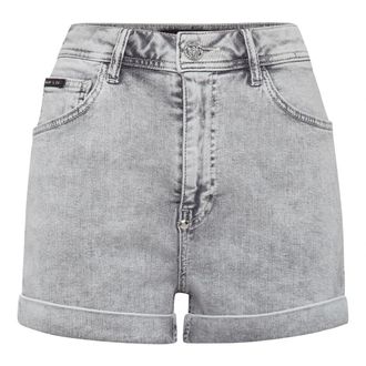 Philipp Plein Denim Hot Pants - - Shorts - Damen - Grau - W29