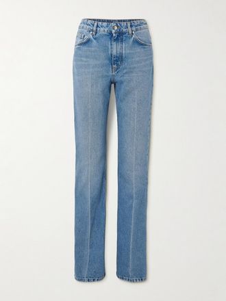 Stella McCartney Jean Droit En Coton Biologique - Bleu