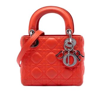 Dior Pre-owned Mini Lady Handbag - - Pre-owned - Damen - Orange - ONE SIZE