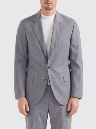 Brunello Cucinelli Blazer simple boutonnage en laine vierge et soie