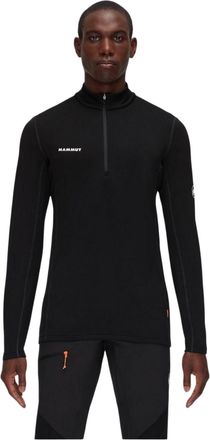 Mammut Mammut - Aener Fleece f&uuml;r Herren, mit kurzem Rei&szlig;verschluss, Schmal (Schwarz)