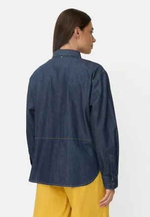 Camel Active Jeansbluse mit Brusttaschen Langarm