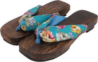 FOMIYES Sandales Plates Femme Antidérapantes Style Sabots Bois Délicats Mode été Plage