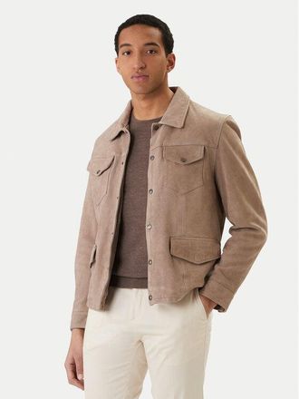 Milestone Lederjacke Valerio 612205 60790 Beige Regular Fit