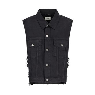 Haikure Homme, Vestes, Noir, Taille: S Ryder Satin Bull Vest